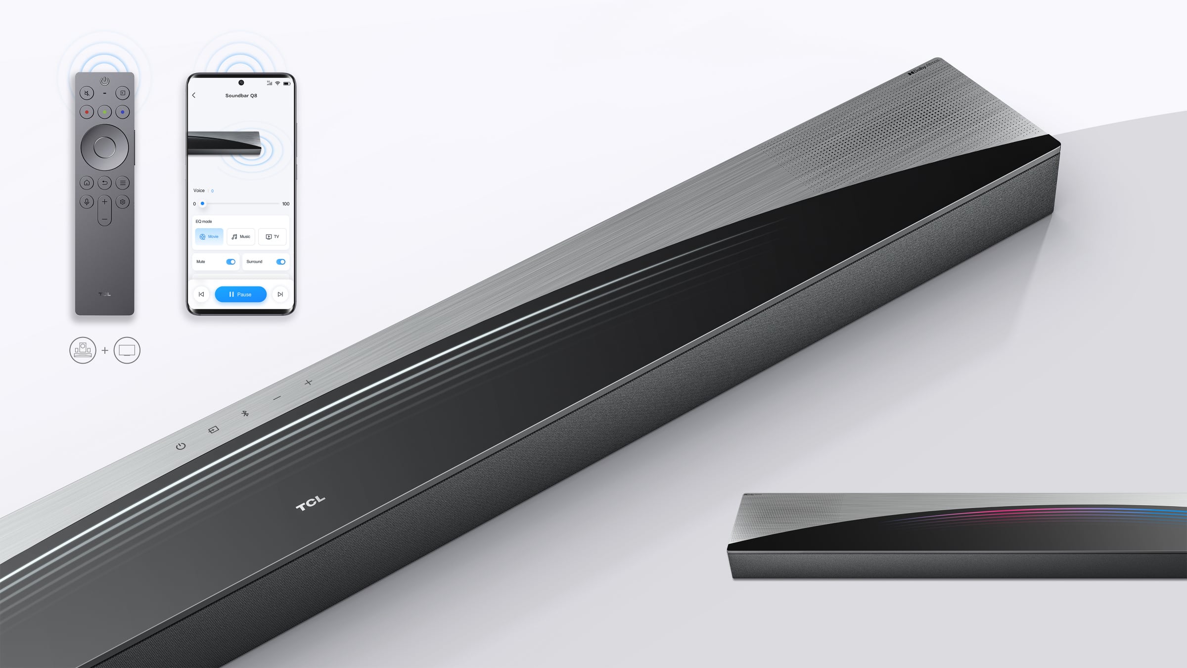 TCL Q85H/Q75H系列全景声家庭影院音箱