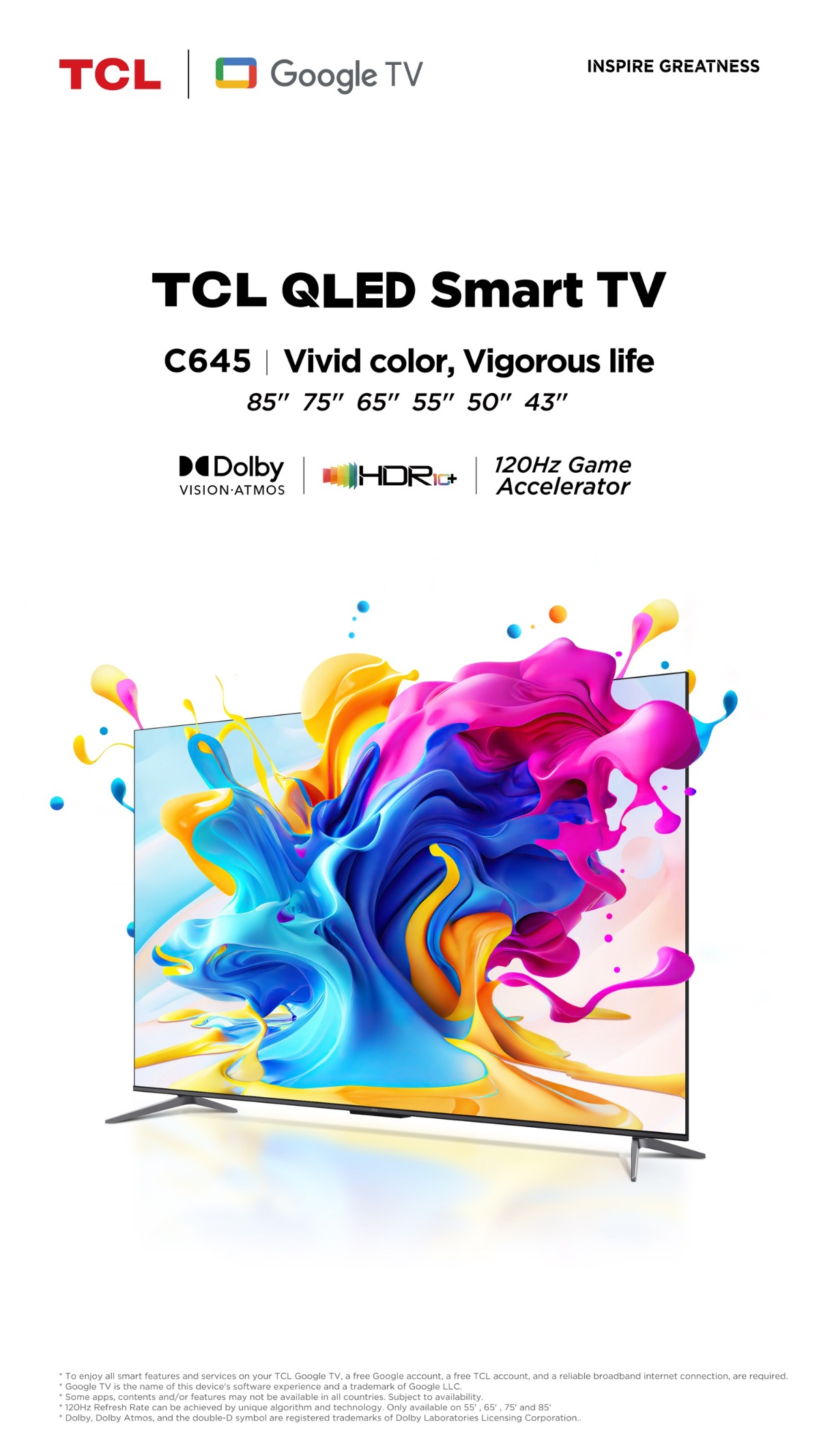 TCL C645 QLED Smart TV