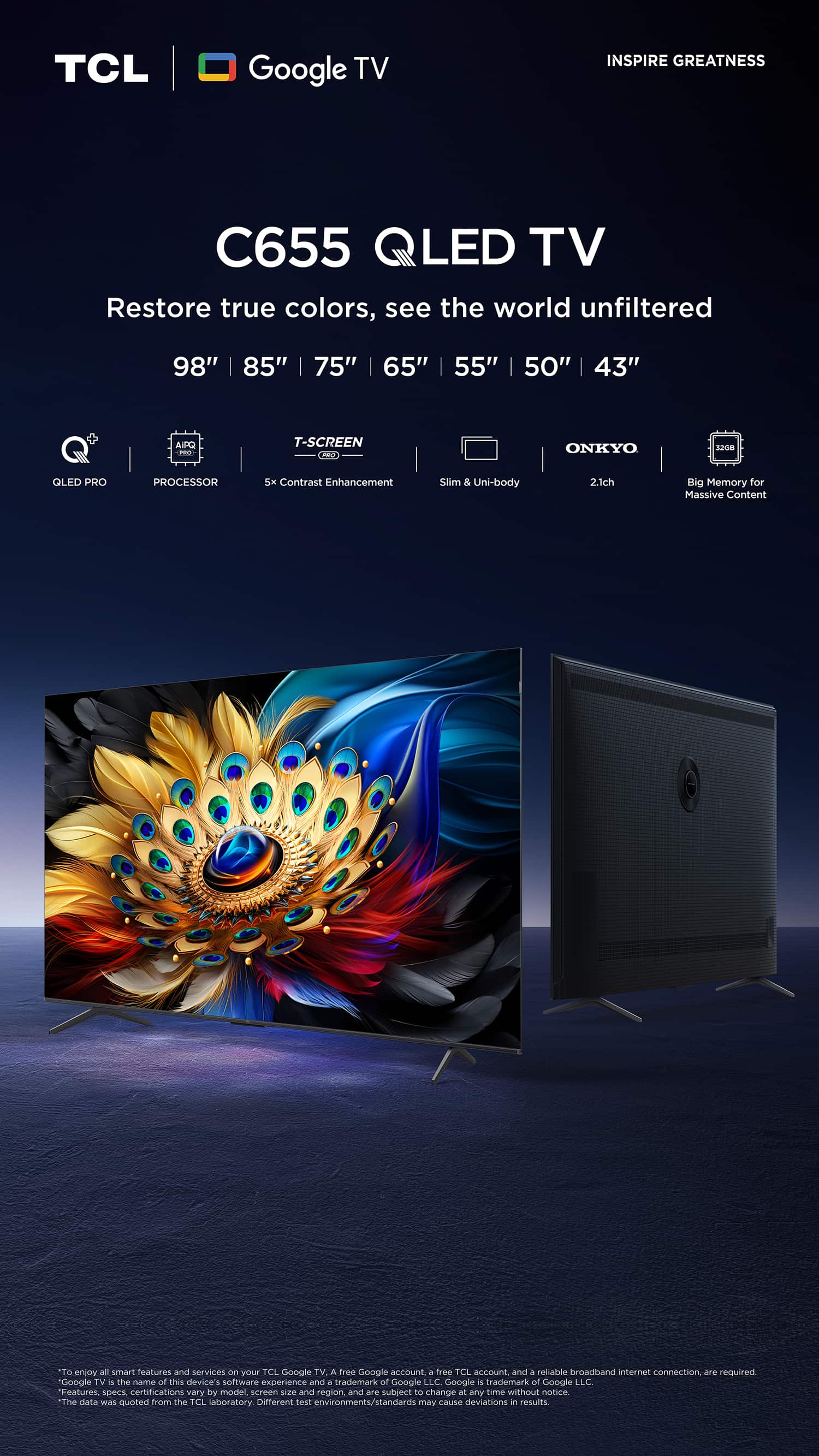 TCL C61B QLED TV (Abenson Exclusive)