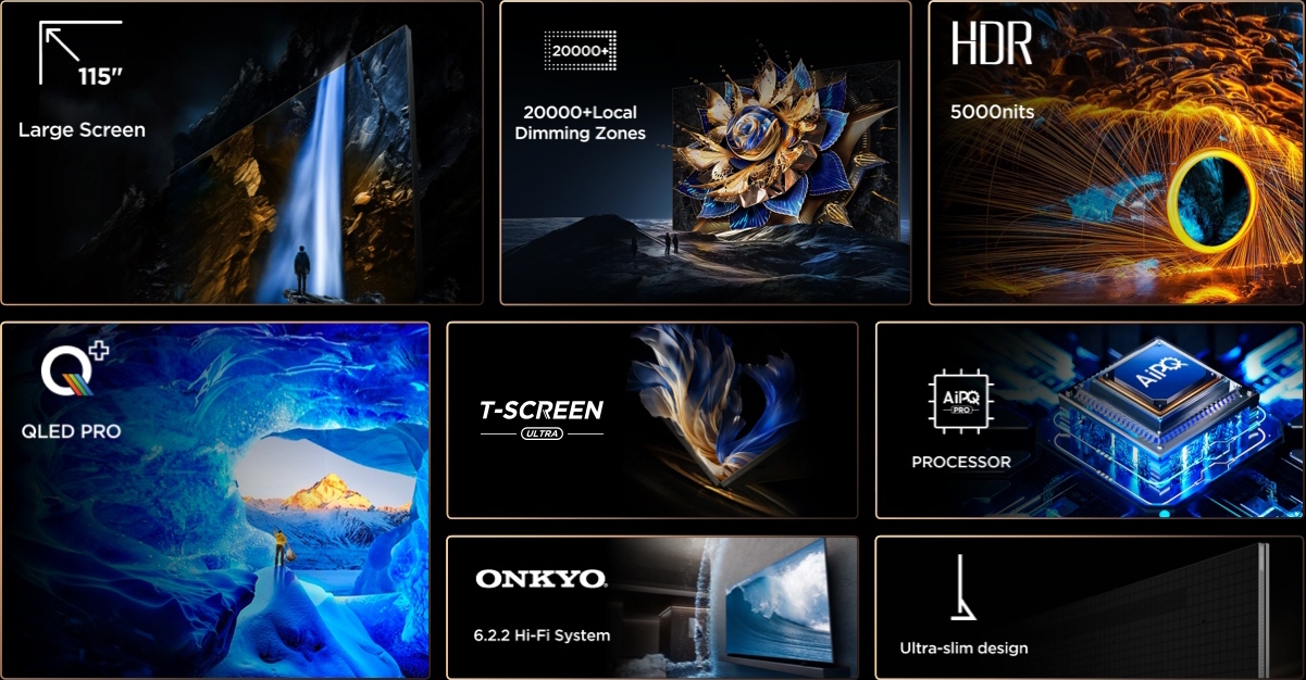 TCL 115 Zoll X955 Premium QD-MiniLED-Fernseher | TCL Deutschland