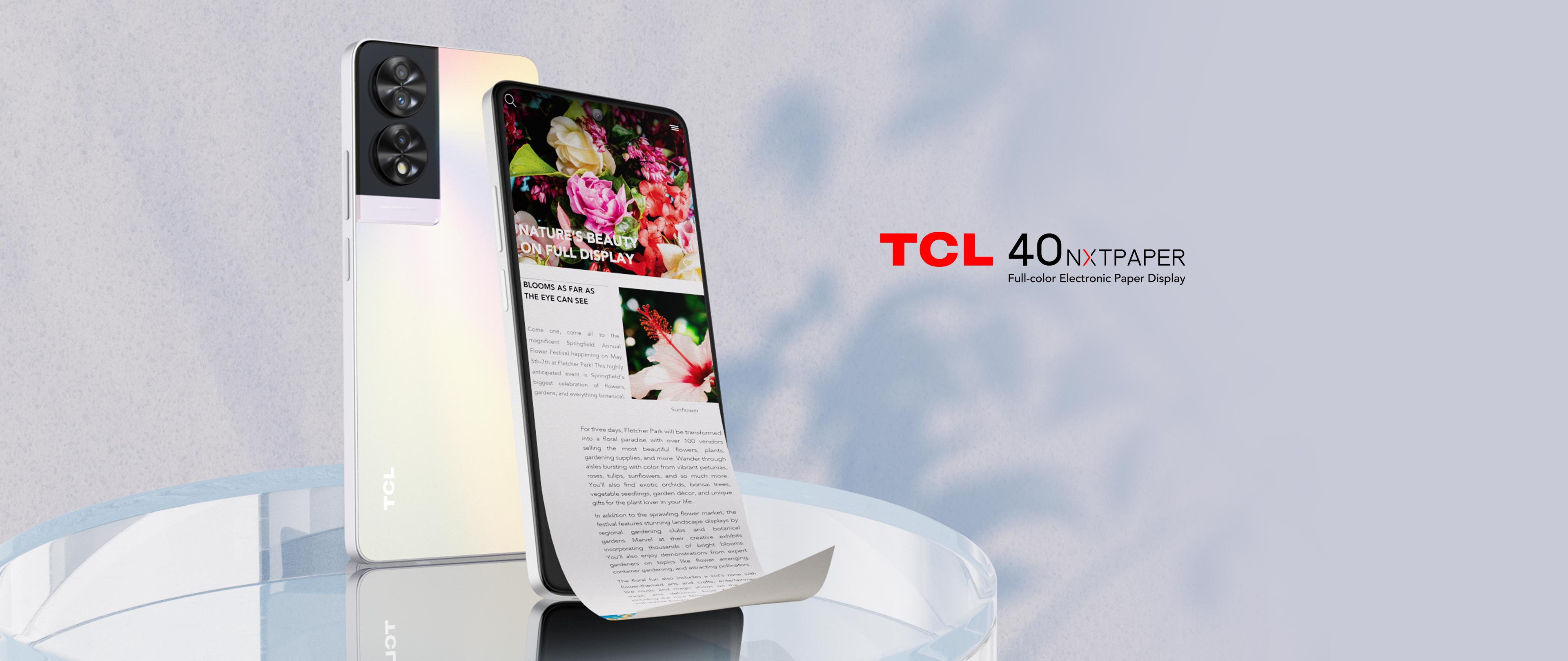TCL 40 NXTPAPER | Full-color Electronic Paper Display | TCL Argentina