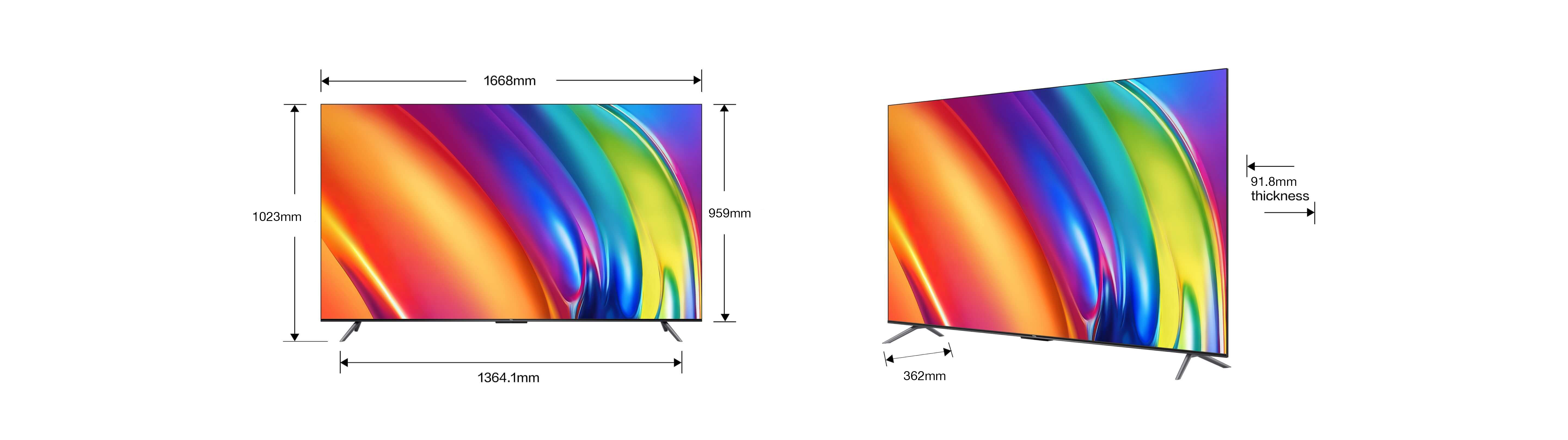 TCL TV P745- 4K UHD TV with Game Master