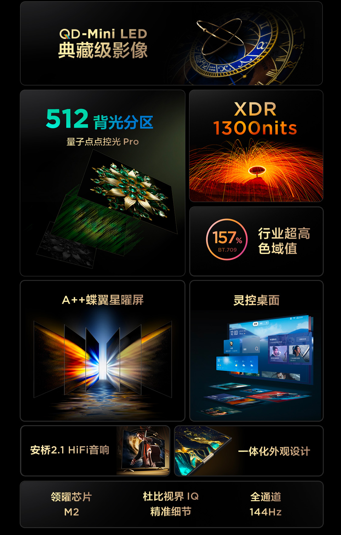 灵悉QD-MiniLED电视 65C11G Pro