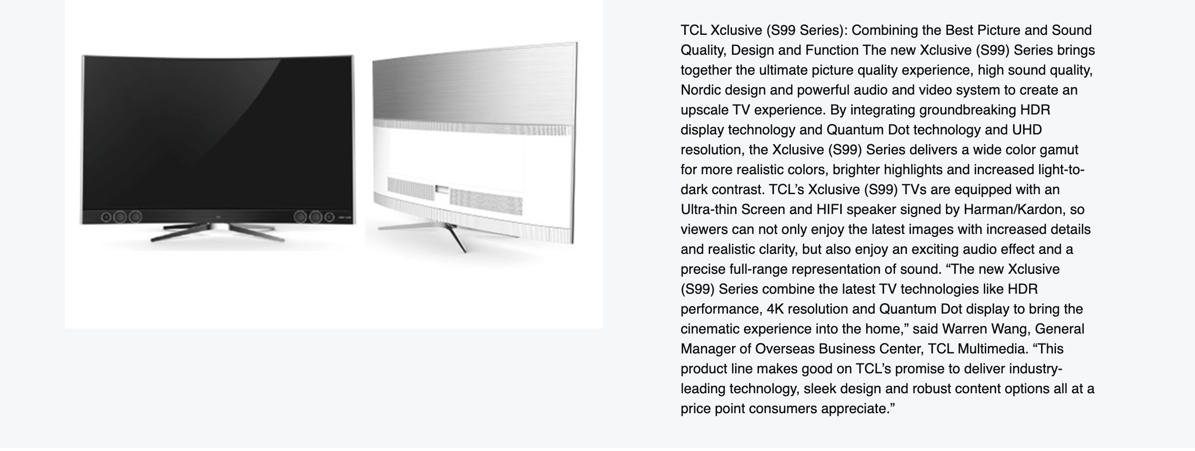 TCL launches world's first QUHD TV series at CES 2016