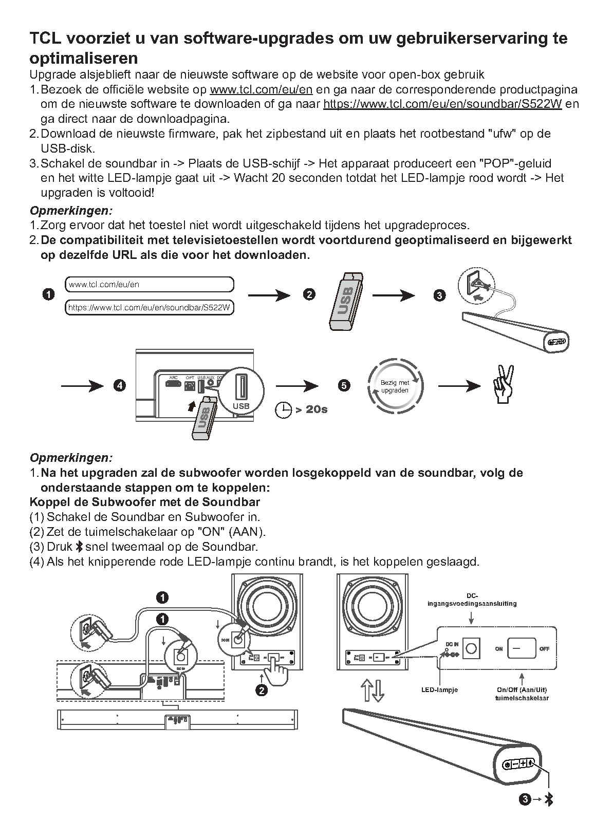 Soundbar - S522W - TCL België
