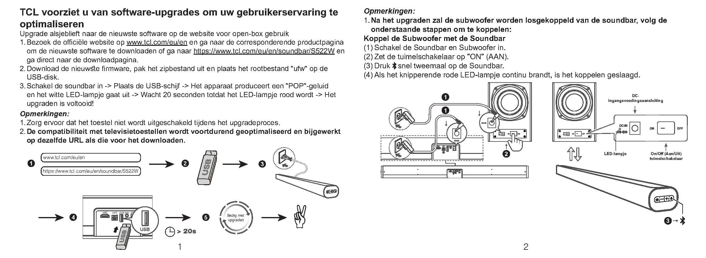 Soundbar - S522W - TCL België