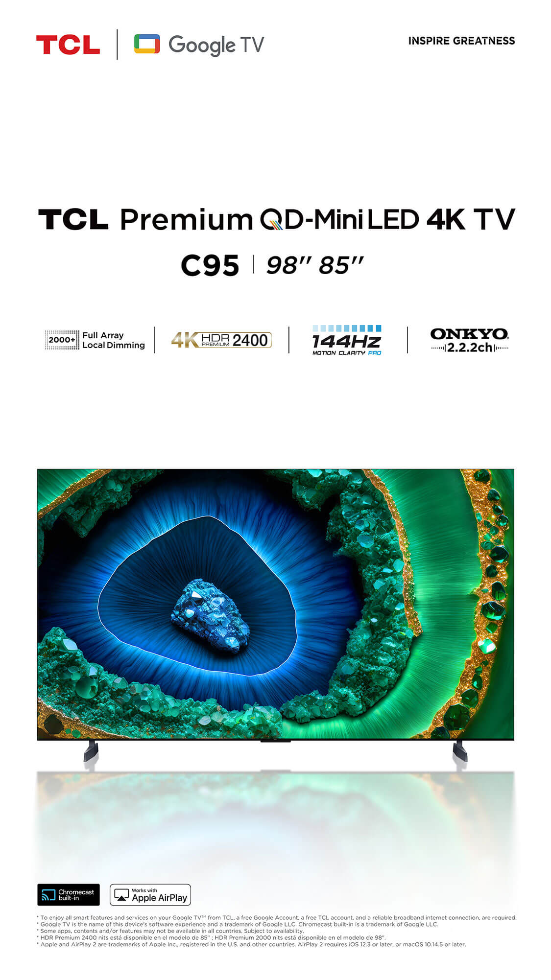 TCL C955 Premium QD-Mini LED 4K TV | TCL Europe