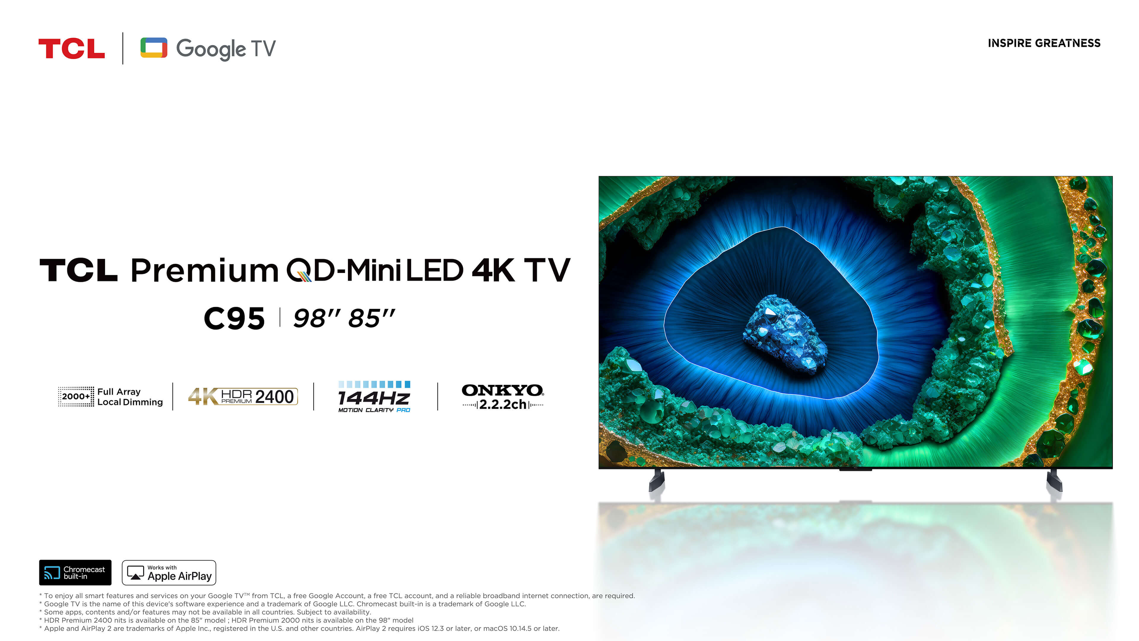 TCL C955 Premium QD-Mini LED 4K TV | TCL Europe
