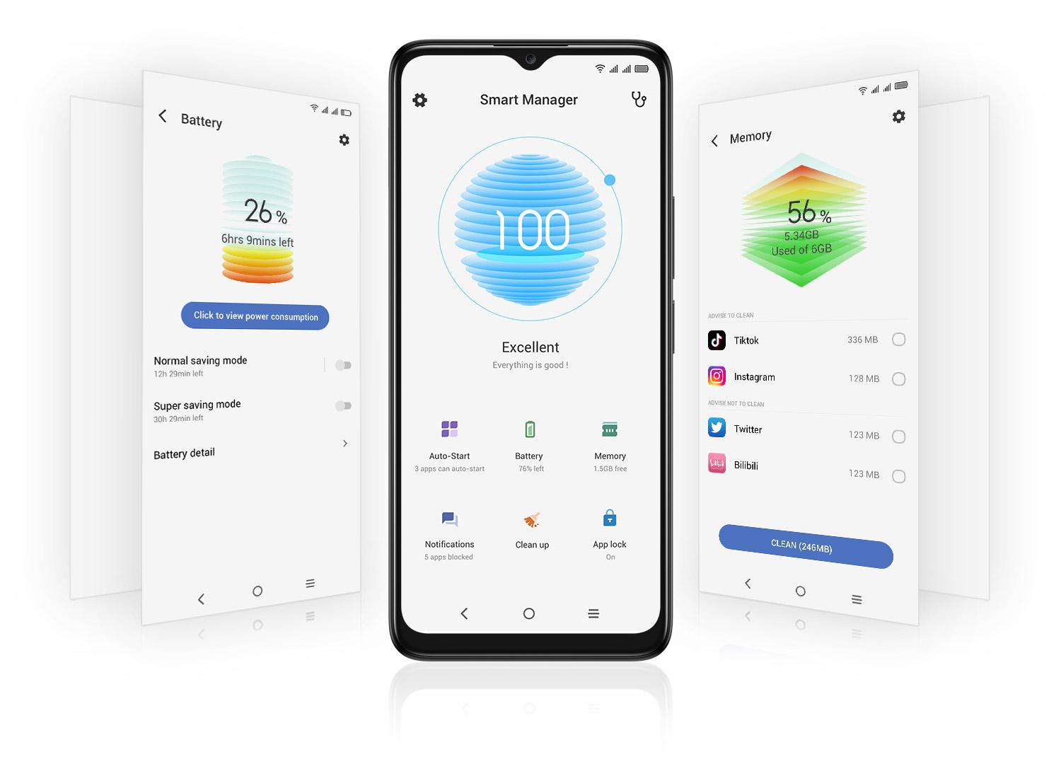 6.6" HD+ NXTVISION Display | TCL 406s