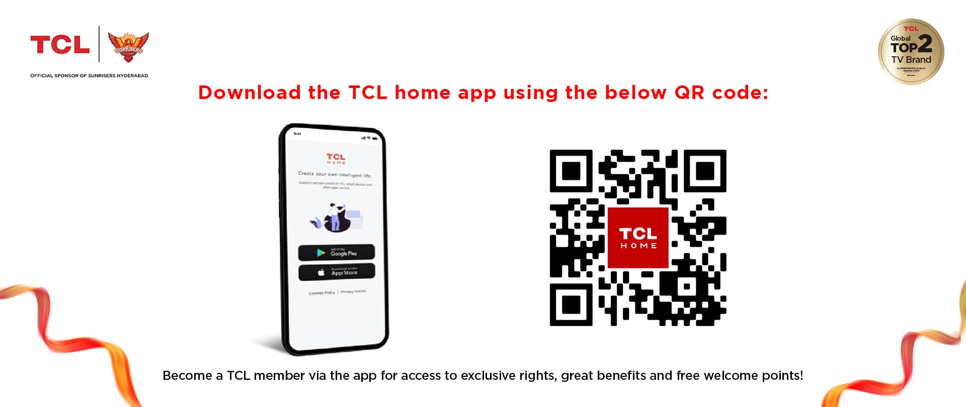 TCL SRH Sponsorship IPL 2023 Landing Page