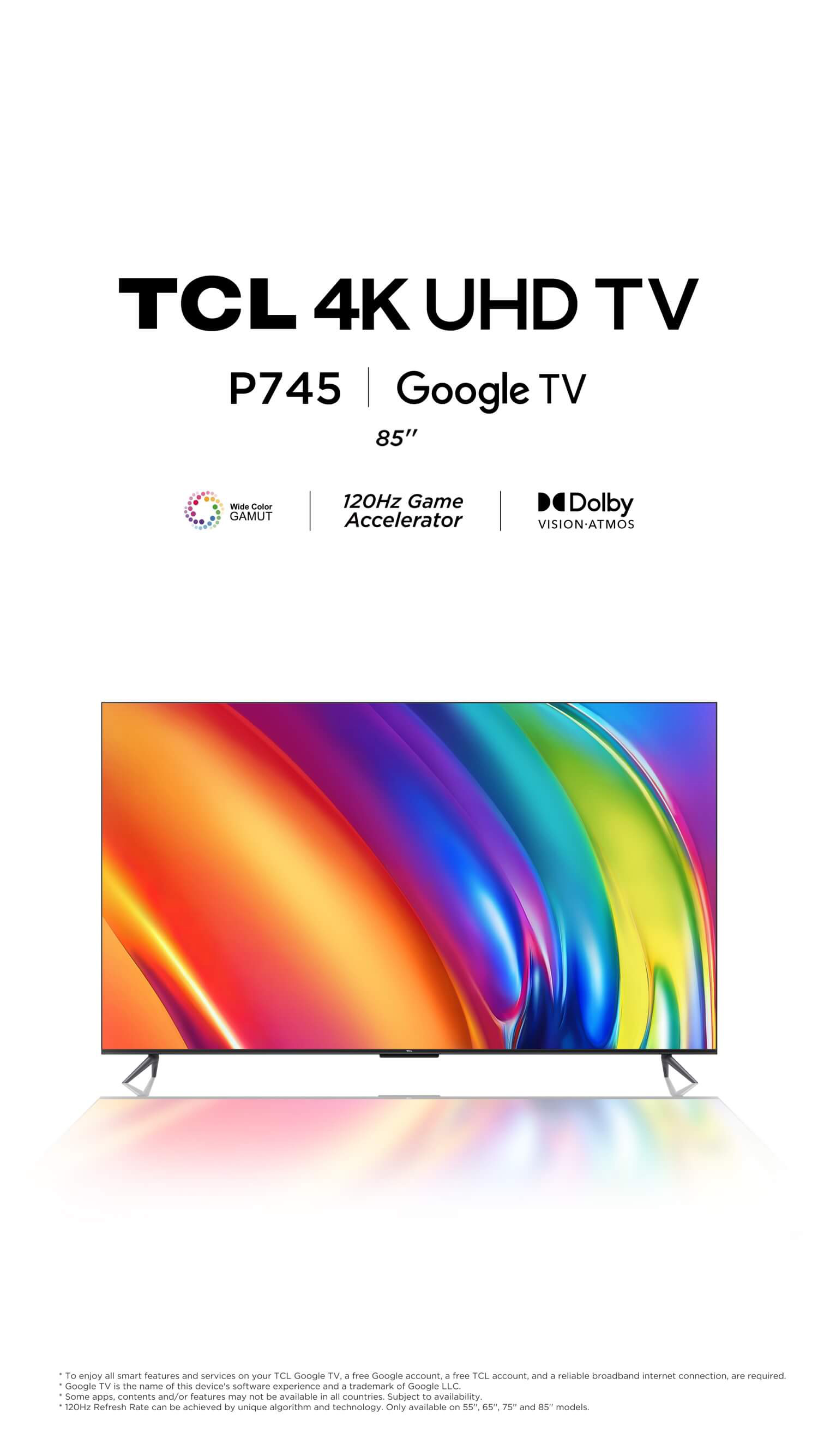 TCL TV P745- TV 4K UHD con Game Master | TCL Latinoamerica