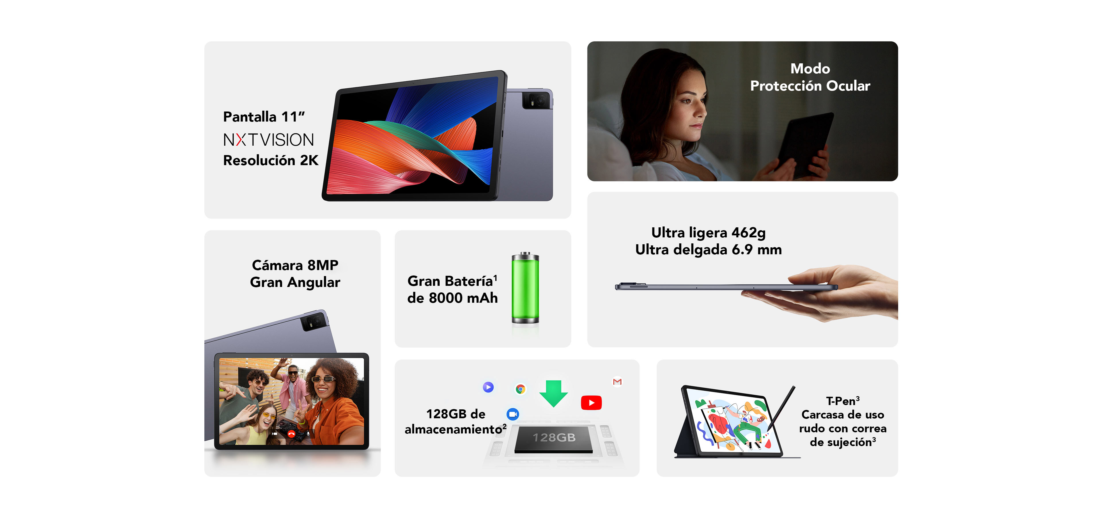 TCL TAB 11 con pantalla NXTVISION 2K de 11" - Tabletas | TCL Latinoamérica