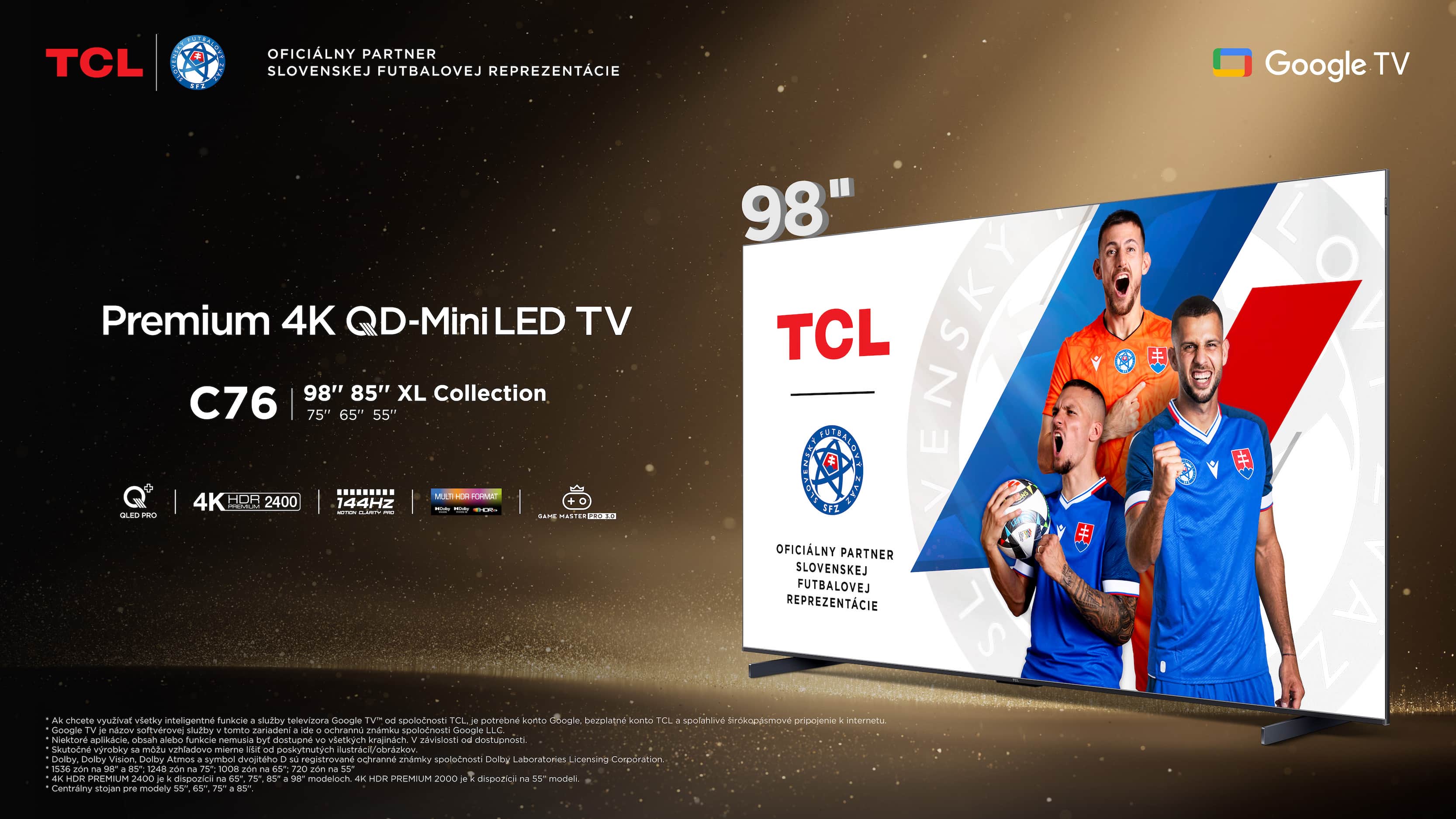 TCL 4K 144HZ QD-Mini LED C765 TV | TCL Slovensko