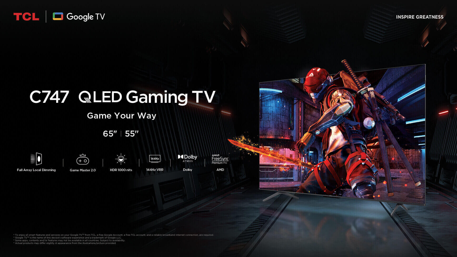 TCL C747 QLED Gaming TV