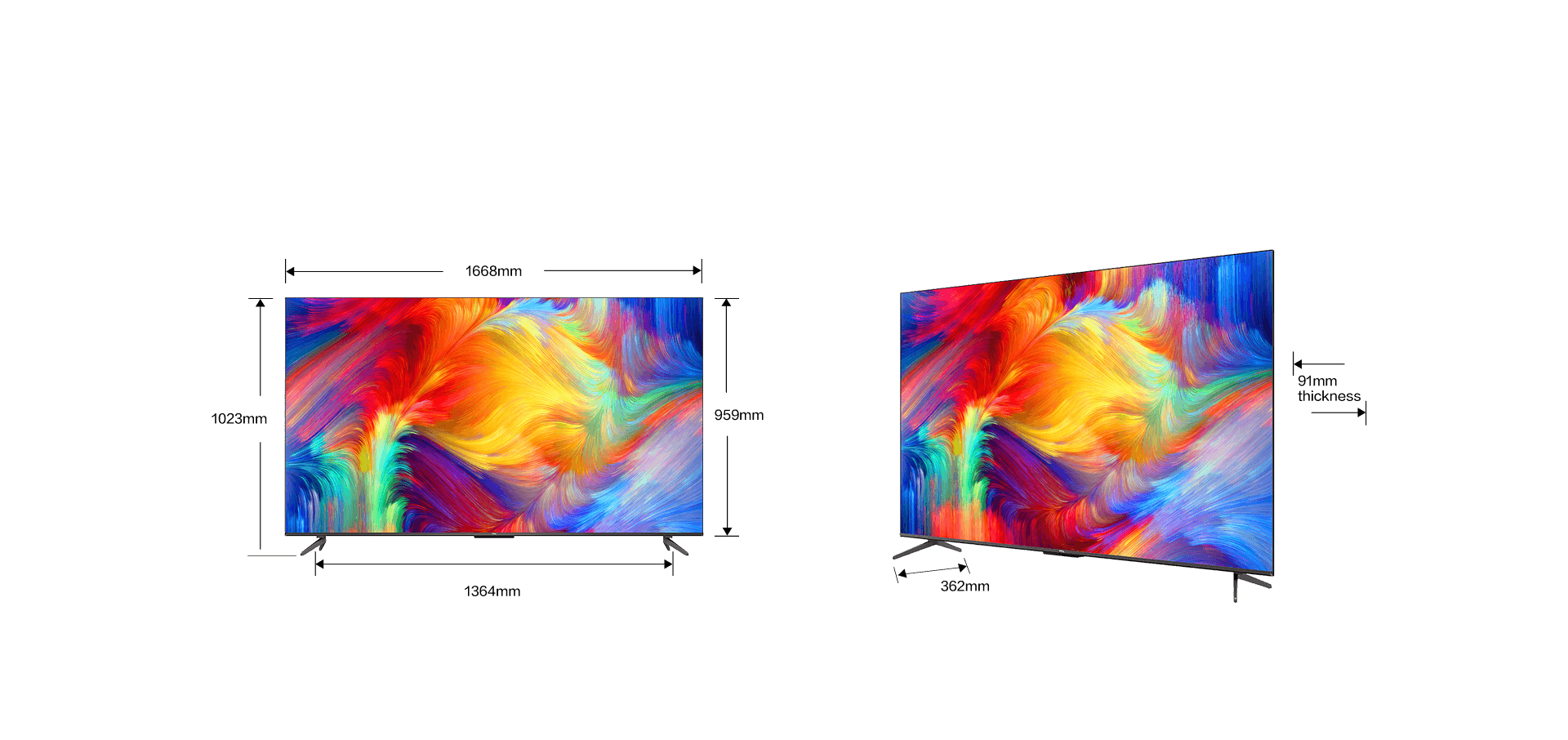 Dolby Atmos Ses Sitemli TCL P735 4K HDR Google TV - TCL Global