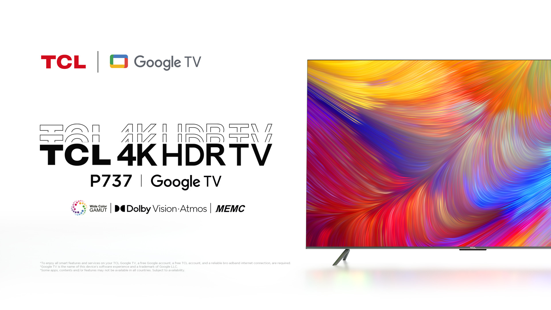TCL P737-4K HDR TV-Google TV với Dolby Vision/Atmos-TCL Vietnam